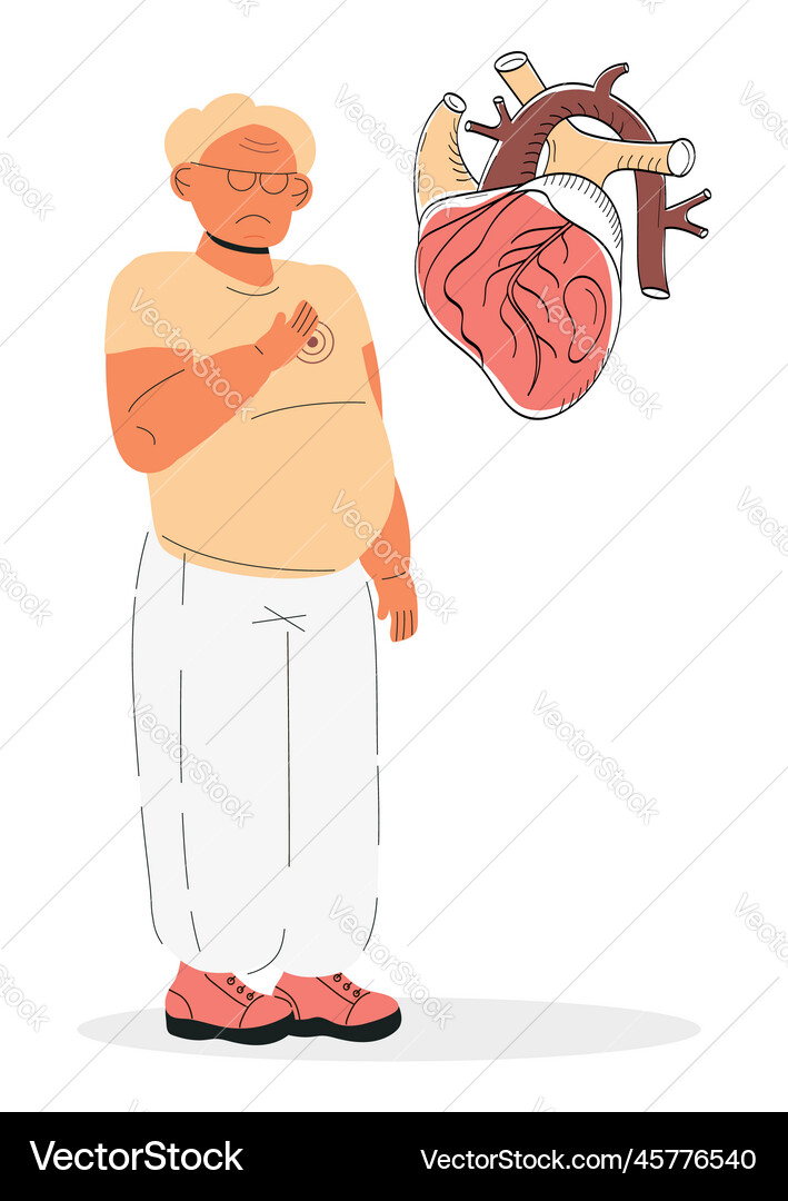 Hypertension treatment concept heart Royalty Free Vector