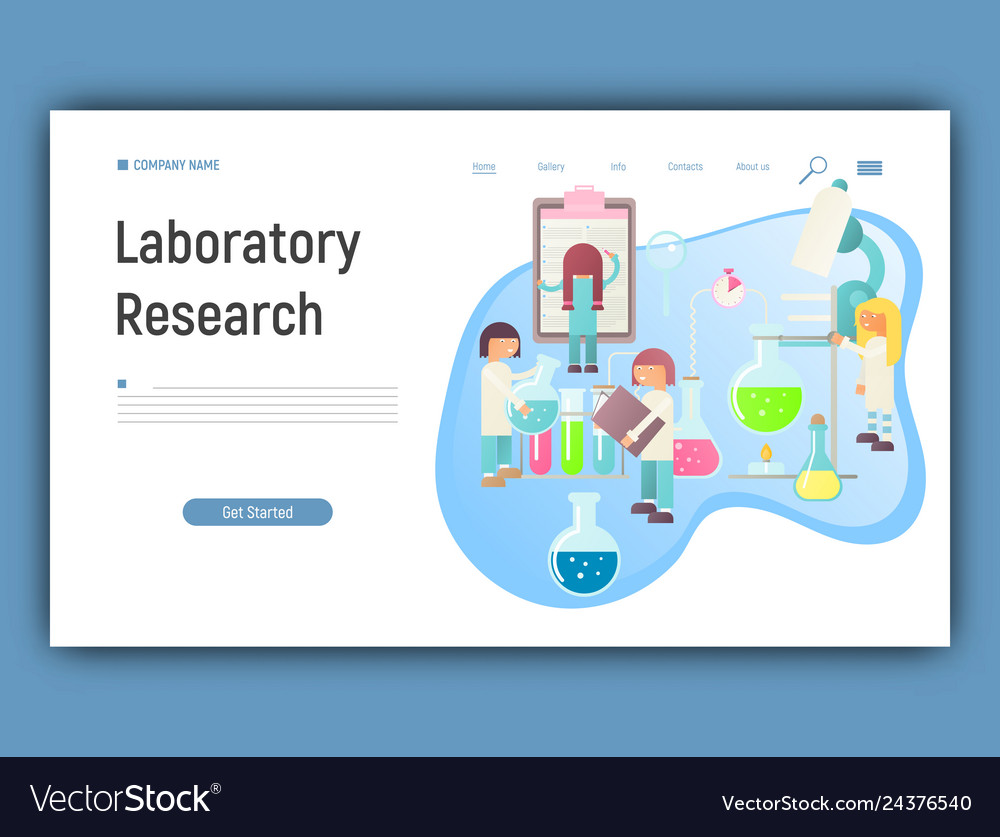 Laboratory research Royalty Free Vector Image - VectorStock