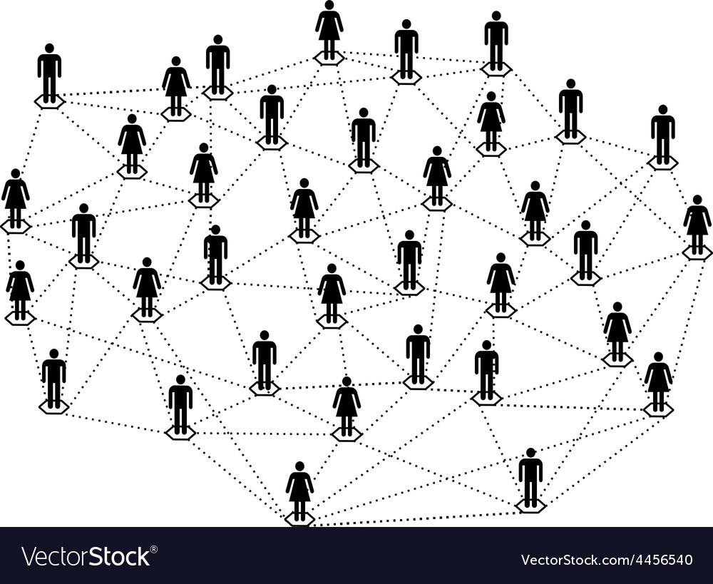 Network design Royalty Free Vector Image - VectorStock
