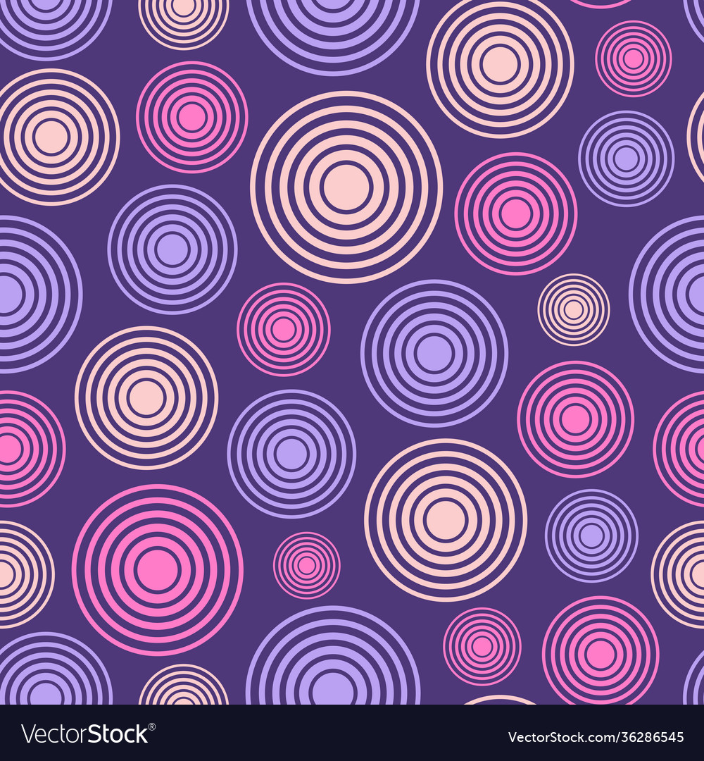 Abstract Seamless Pattern Circles Royalty Free Vector Image