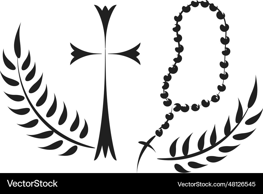 Christian symbol design for print Royalty Free Vector Image