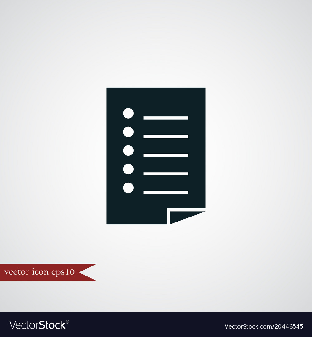Document icon simple Royalty Free Vector Image