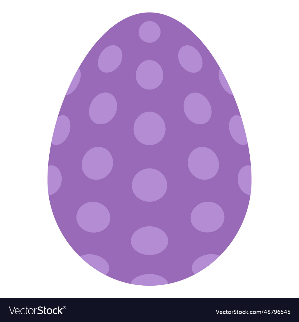 Egg easter painted spot Royalty Free Vector Image