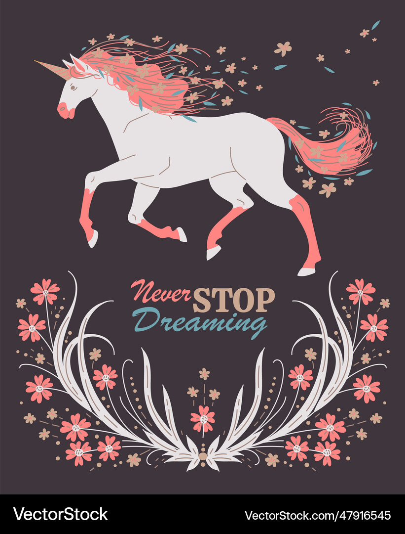 Hand drawn motivational poster with white Vector Image
