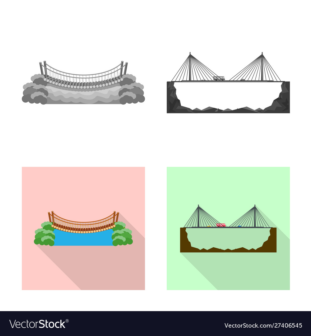 Isolated Object Connection And Design Logo Set Vector Image