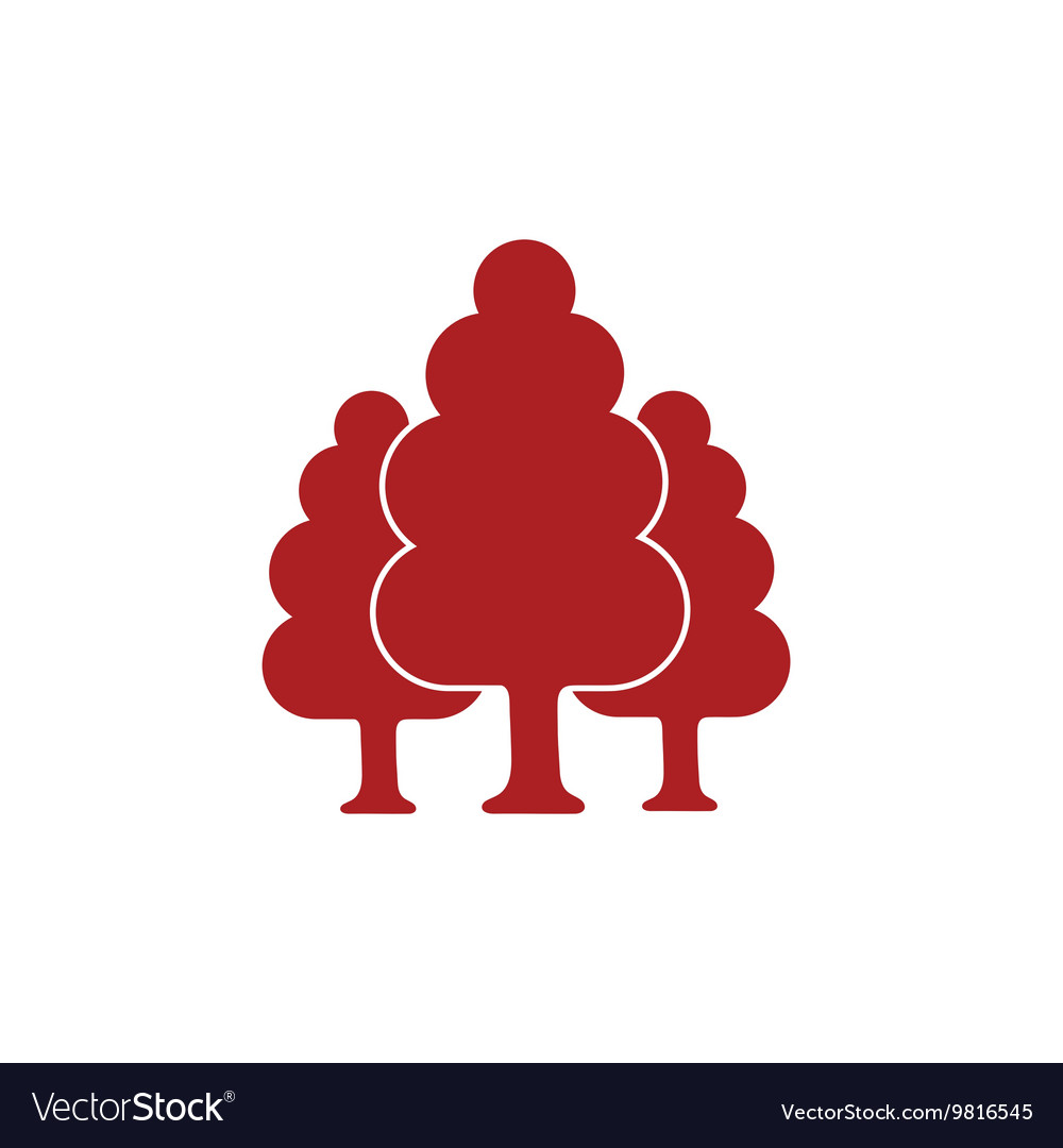 Tree forest icon Royalty Free Vector Image - VectorStock