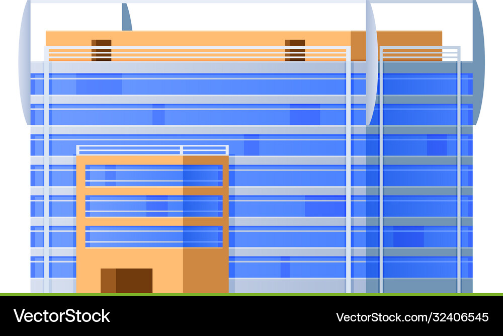 Urban skyscraper office building modern high-rise Vector Image