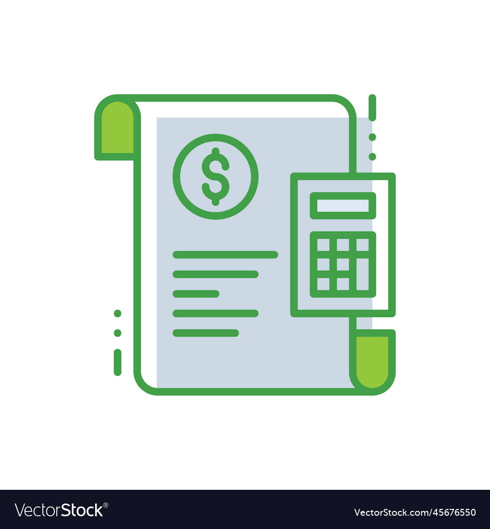 Budget accounting business management icon Vector Image