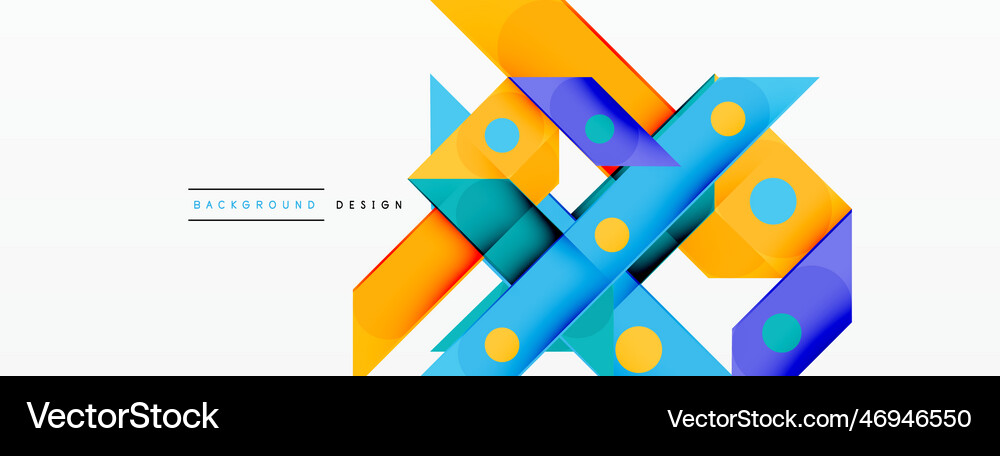 Color overlapping stripes background colorful Vector Image