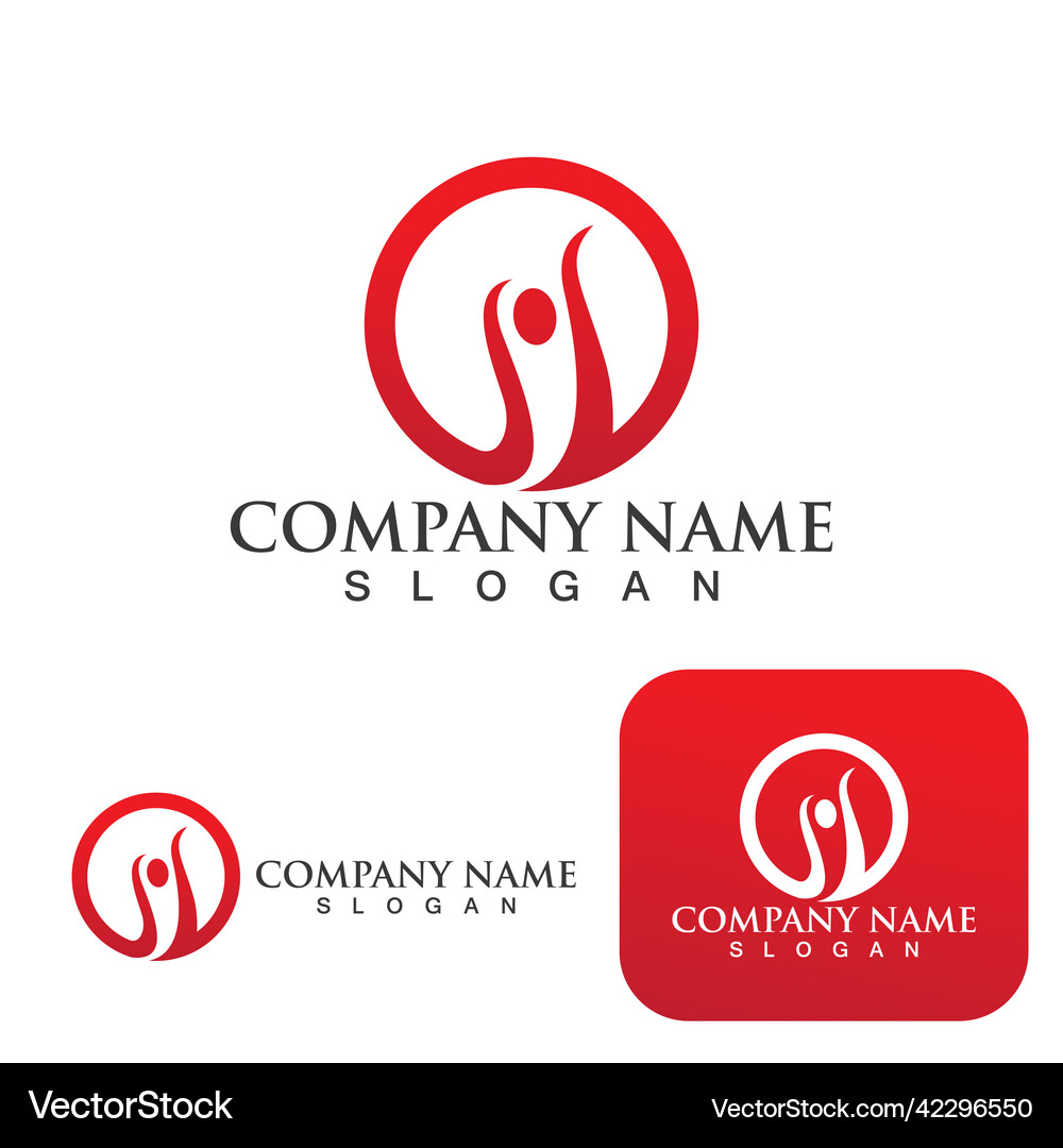 Health logo sign Royalty Free Vector Image - VectorStock
