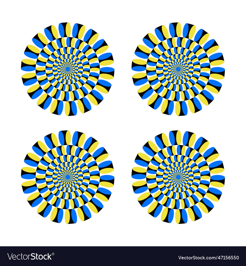 Optical illusion seamless pattern moving visual Vector Image Optical illusion seamless pattern moving visual Vector Image