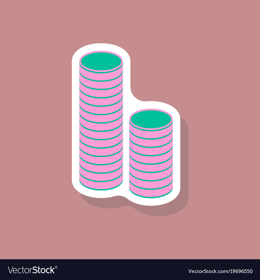 Paper Sticker On Stylish Background Stacks Vector Image