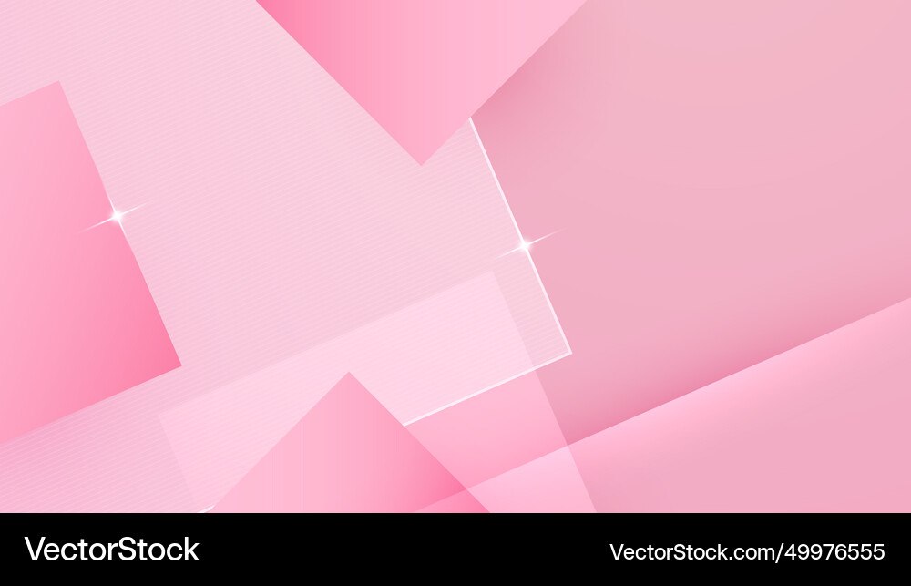 Abstract pink background with geometric shapes Vector Image