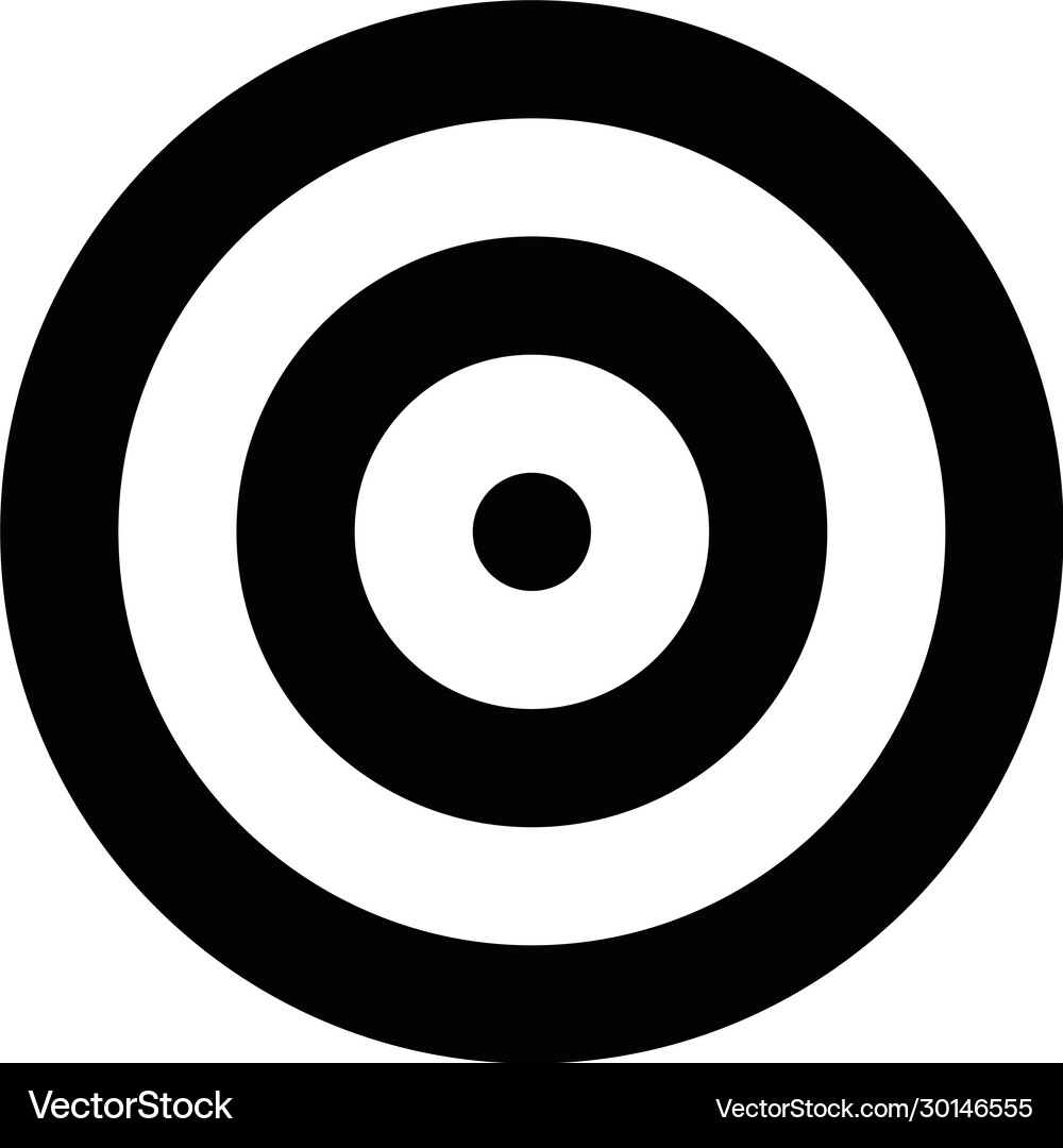 Black target hunting shooting sport Royalty Free Vector