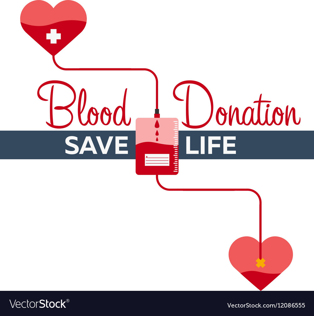 Blood Donation Banner Medical Royalty Free Vector Image