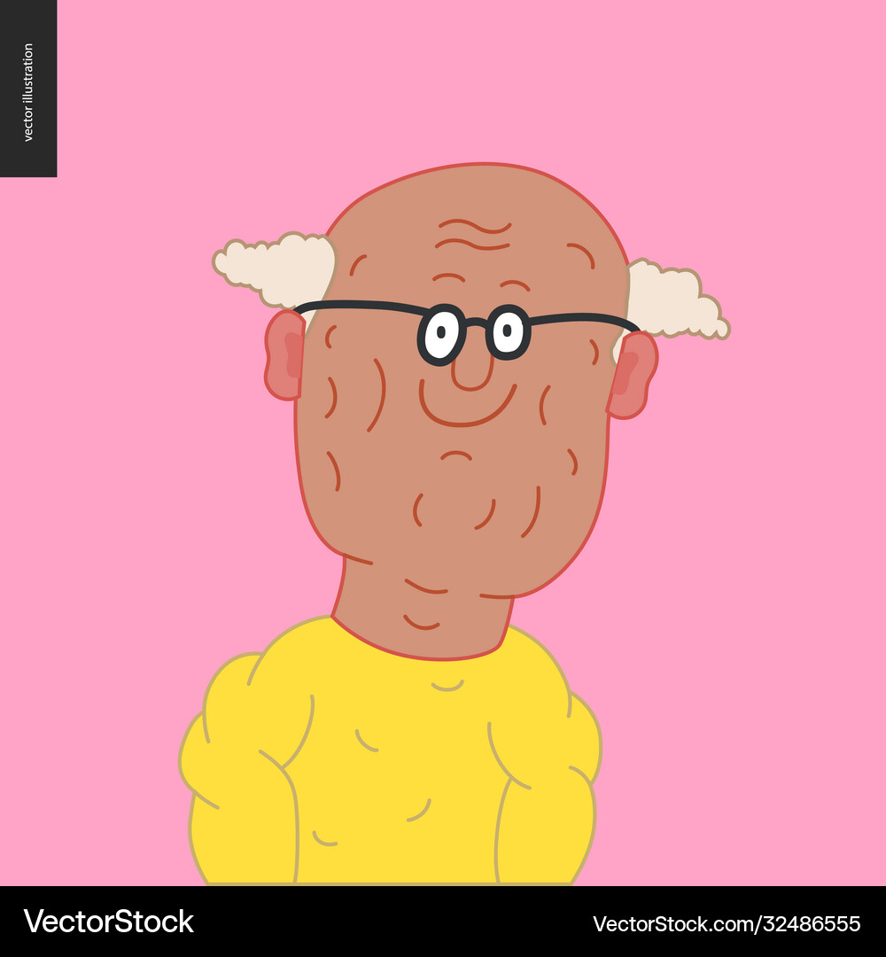 Bright characters portraits Royalty Free Vector Image