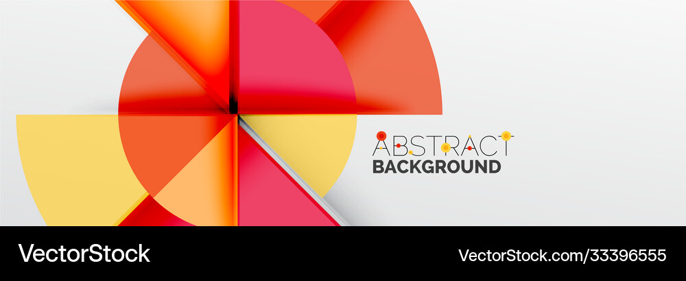 Bright color circles abstract round shapes Vector Image