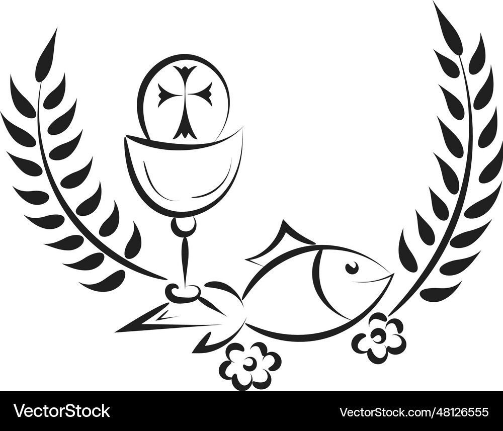 Christian symbol design for print Royalty Free Vector Image