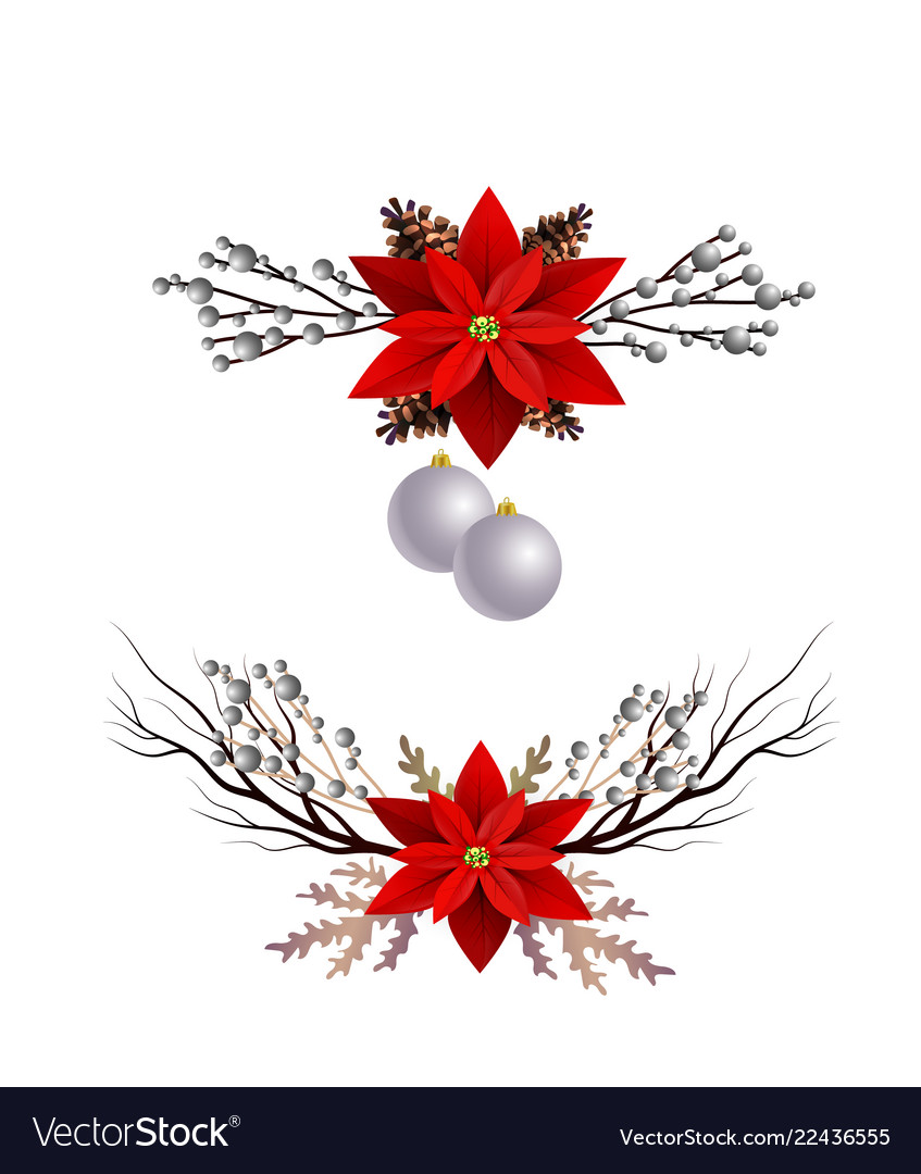 Christmas elements for your designs Royalty Free Vector