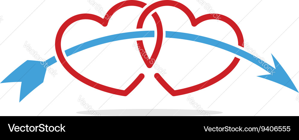 Love heart logo and icon Royalty Free Vector Image