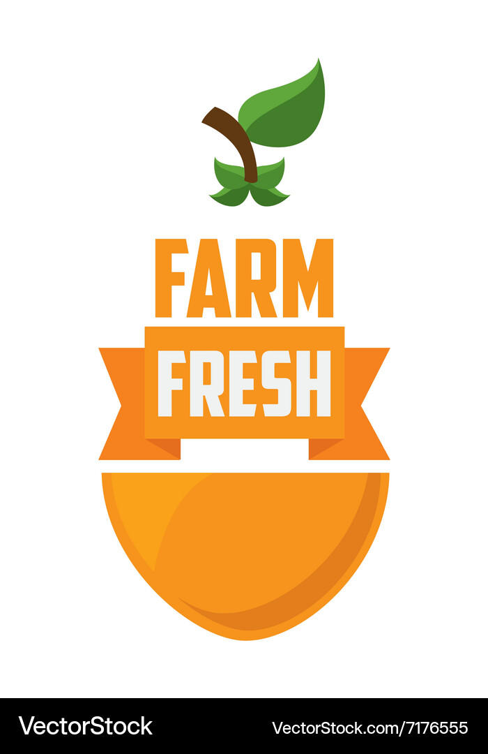 Organic and fresh product design Royalty Free Vector Image