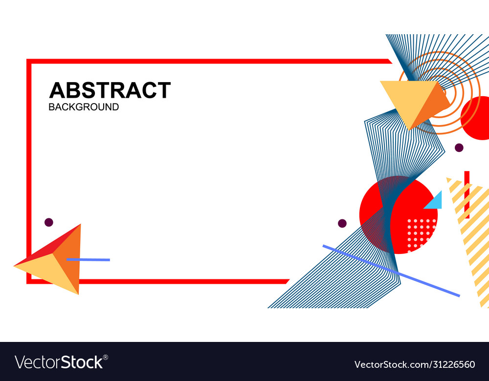 Abstract geometric pattern and background use Vector Image