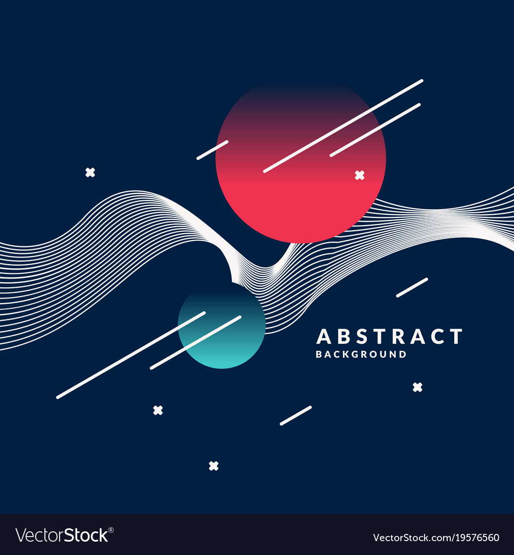 Bright abstract background with a dynamic waves Vector Image