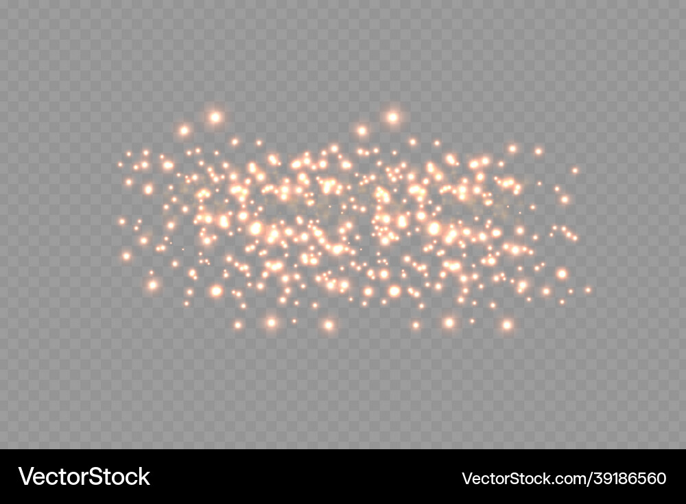 Dust sparks red stars special light effect Vector Image