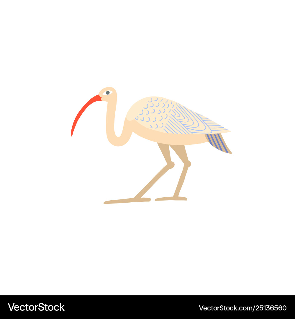 Hand drawing icon ibis - egyptian god Royalty Free Vector