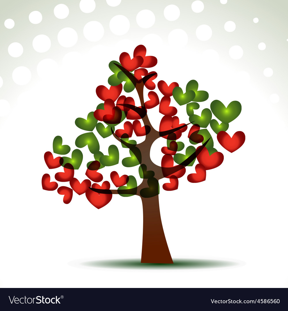 Heart tree Royalty Free Vector Image - VectorStock