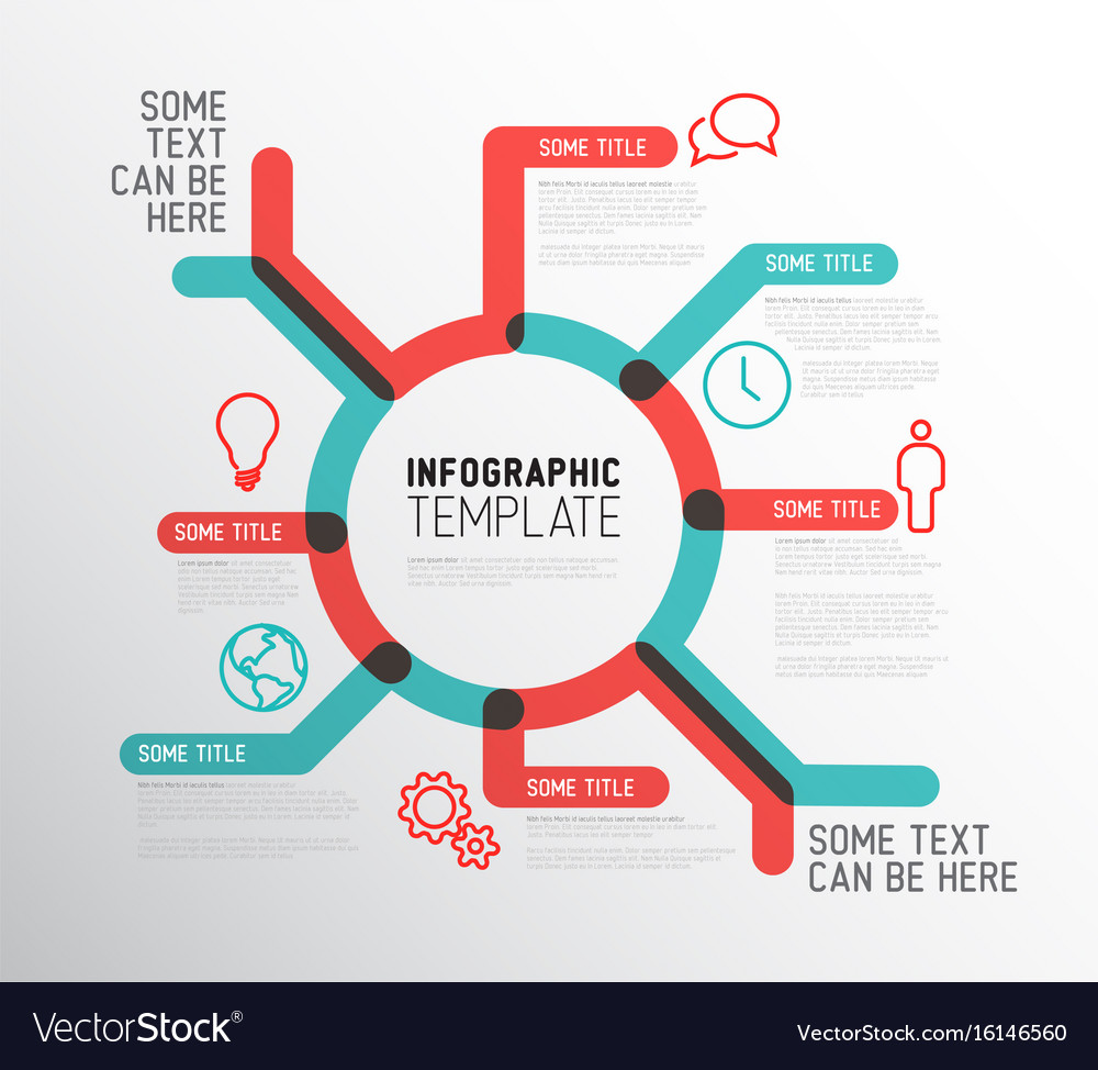 Infographic report template Royalty Free Vector Image