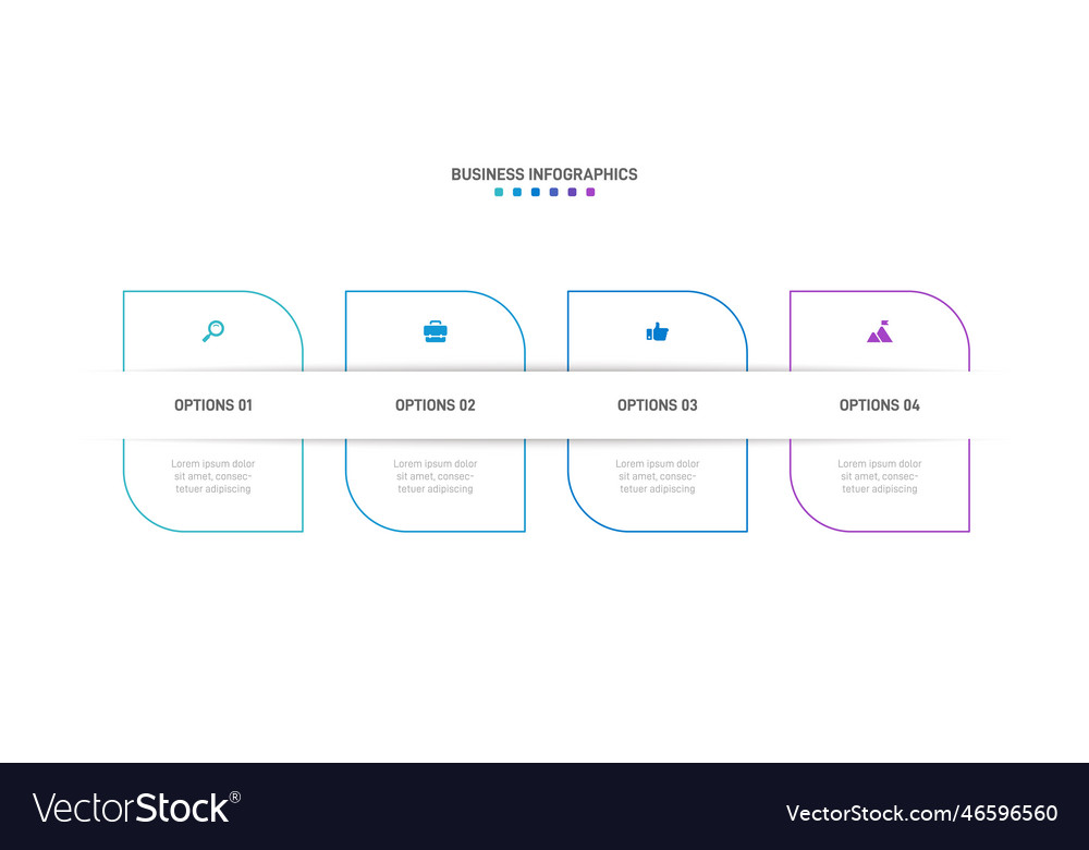 Timeline infographic with infochart modern Vector Image