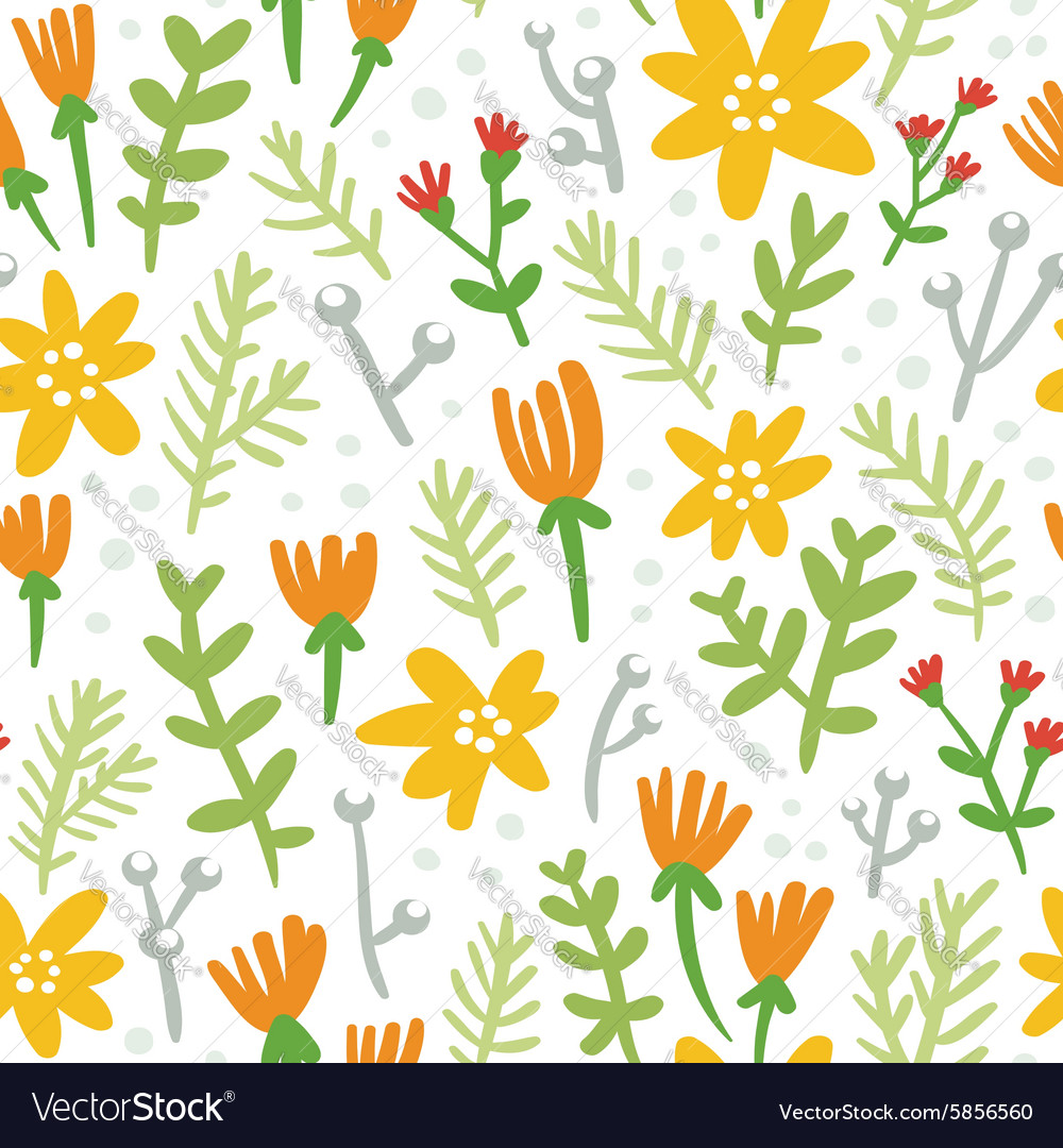 White background seamless pattern with colorful Vector Image
