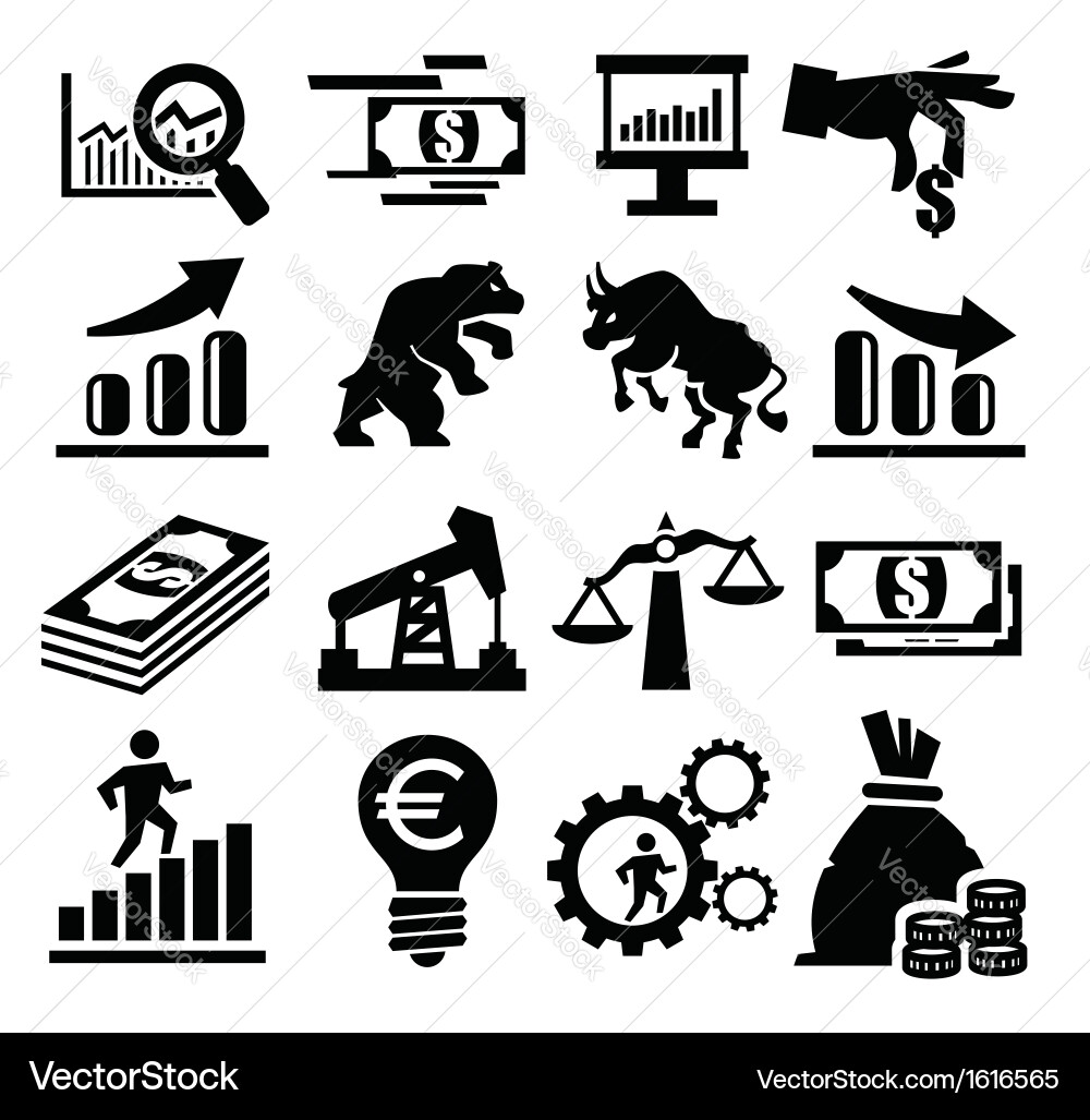 Business Icon Royalty Free Vector Image Vectorstock
