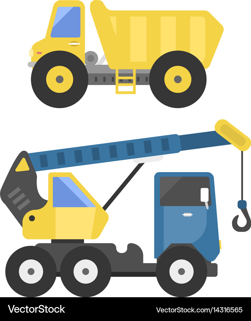 Construction delivery truck transportation vehicle