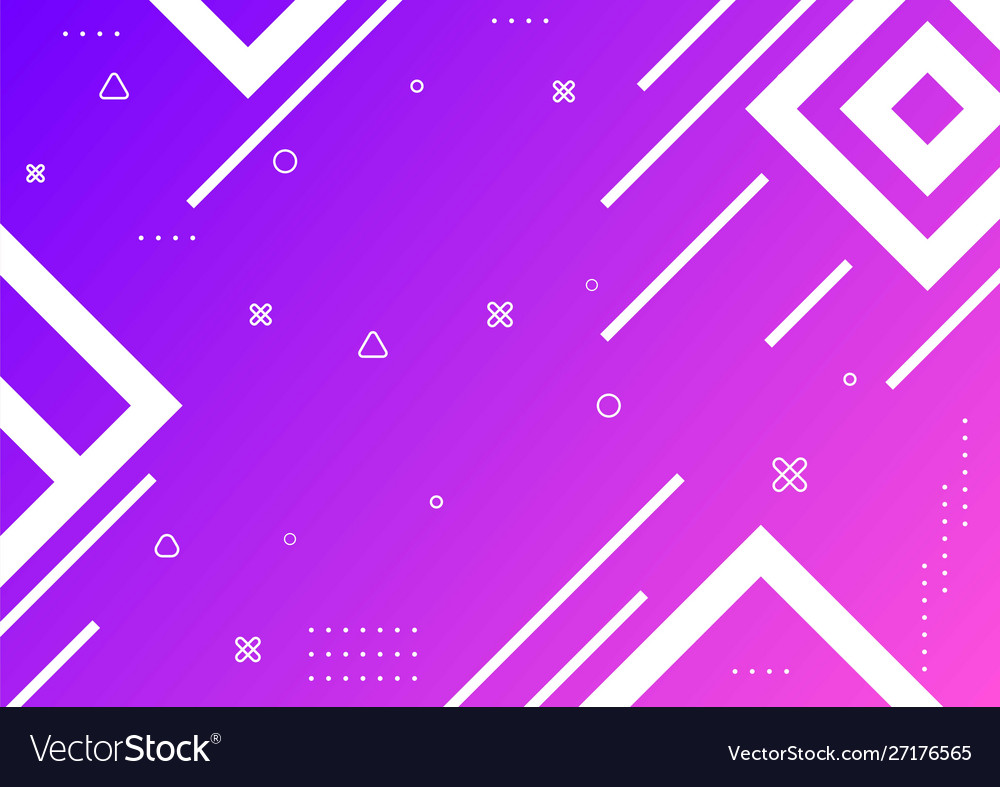 Gradient geometric shape background graphic Vector Image