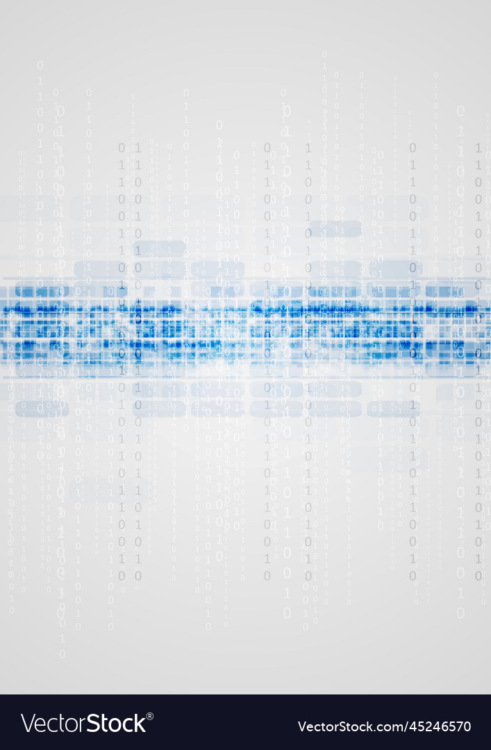 Blue technical elements on grey background Vector Image