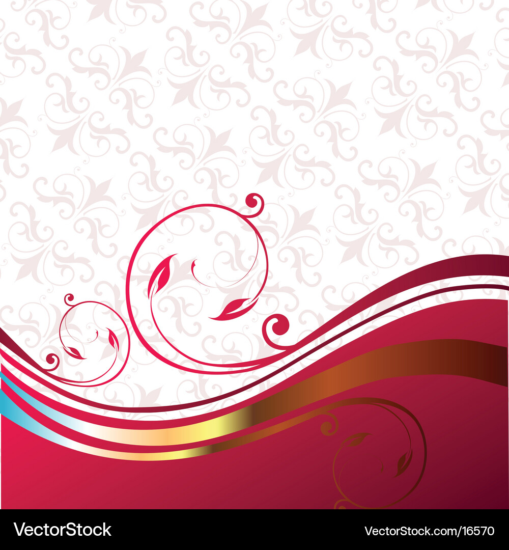 Elegant Floral Ornament Background Royalty Free Vector Image