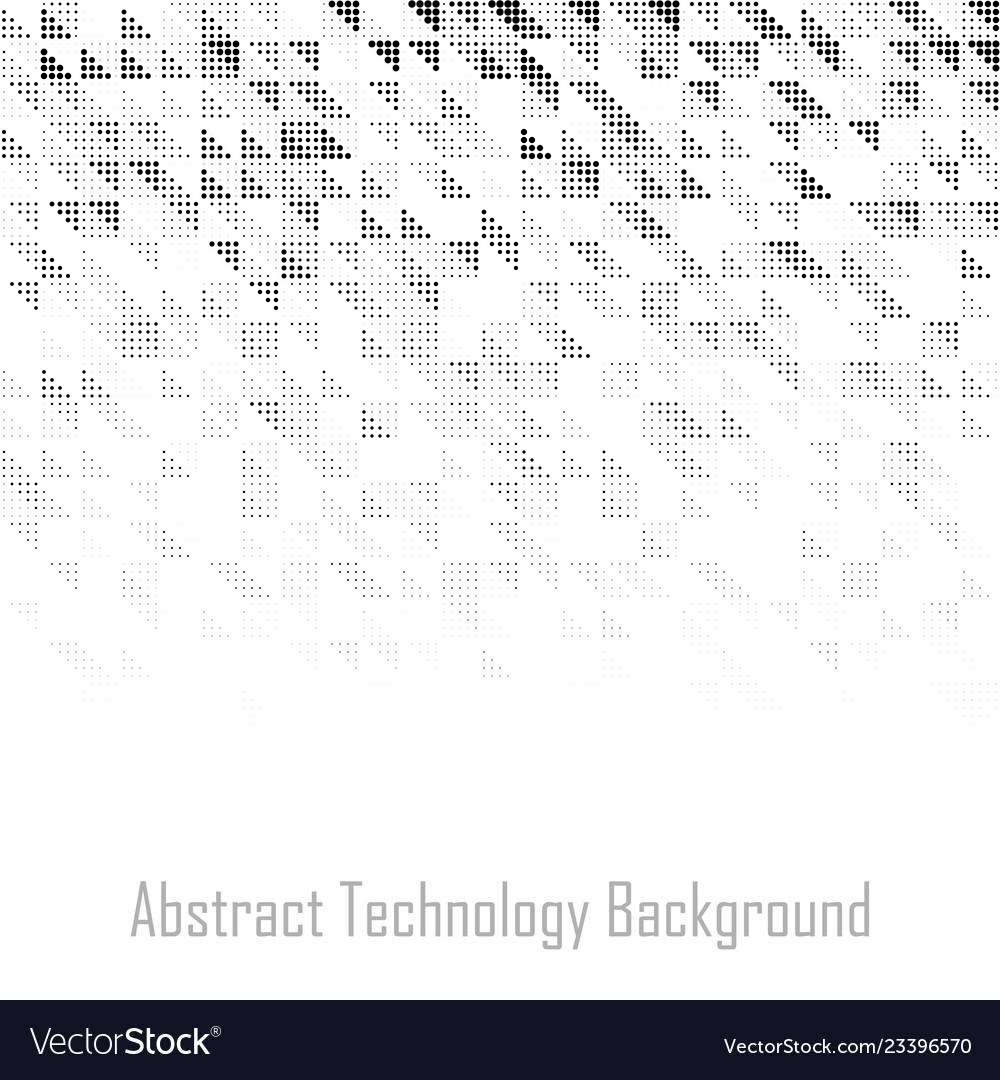 Halftone dots triangles gradient pattern Vector Image
