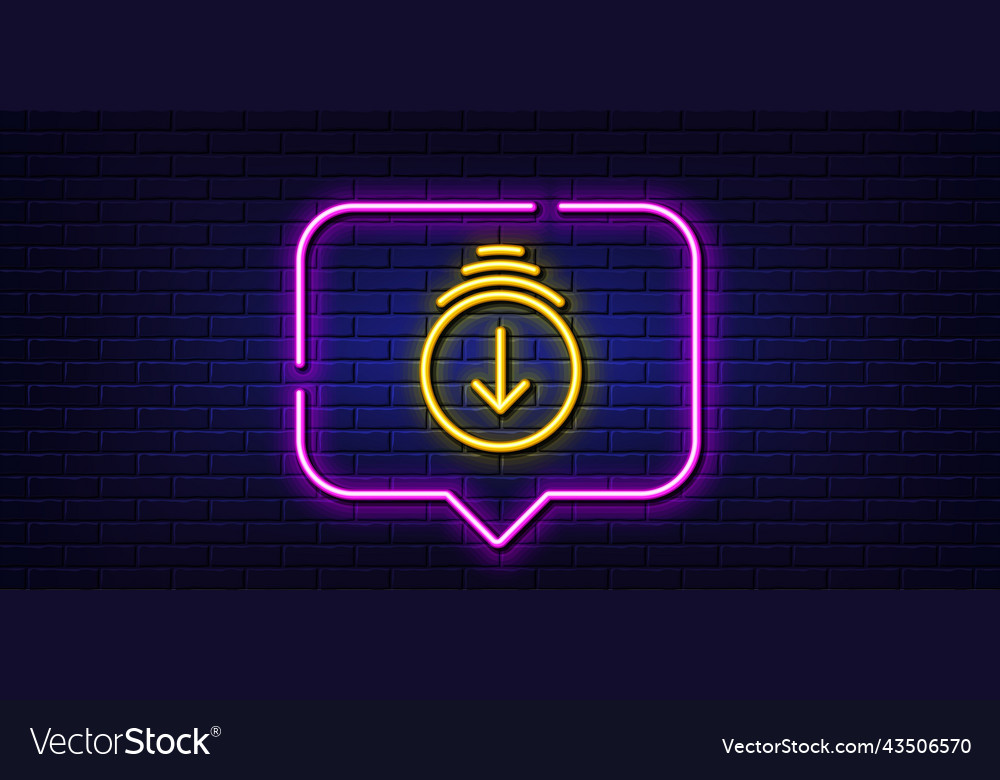 Scroll down arrow line icon scrolling screen sign Vector Image Scroll down arrow line icon scrolling screen sign Vector Image