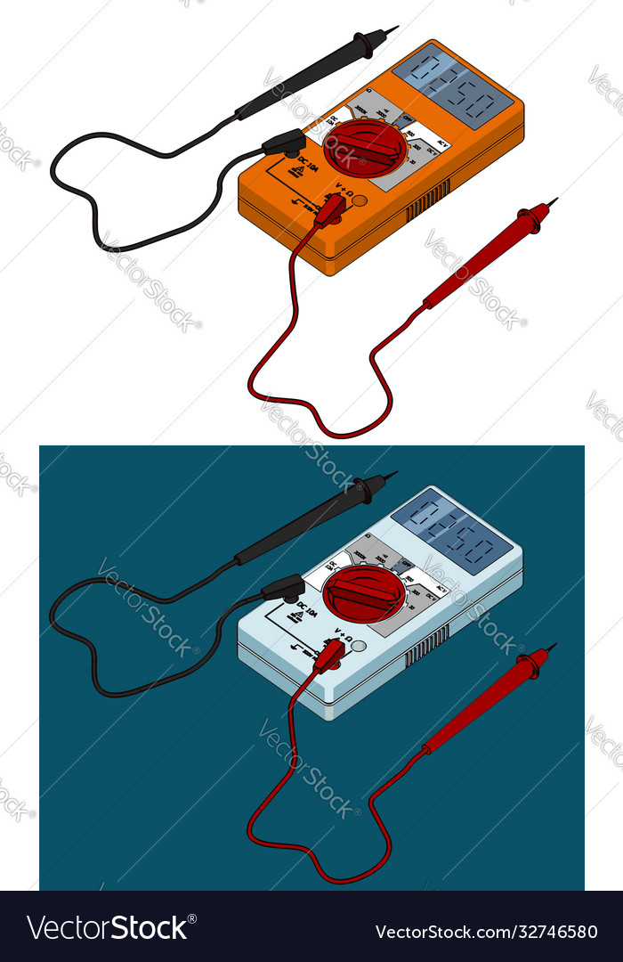 Digital multimeter Royalty Free Vector Image - VectorStock