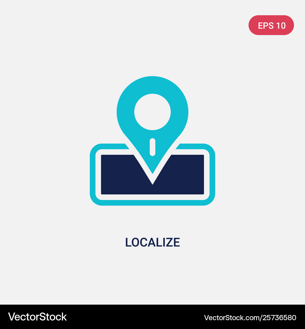 Two color localize icon from packing and delivery Vector Image