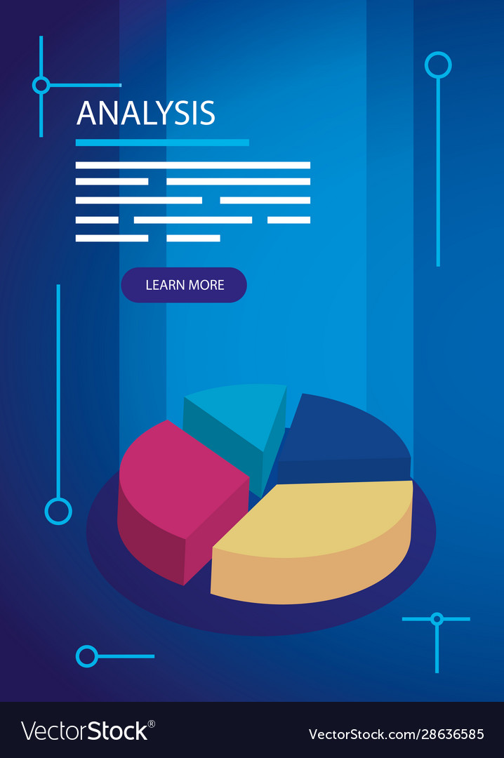 Analysis data with graphic circular Royalty Free Vector