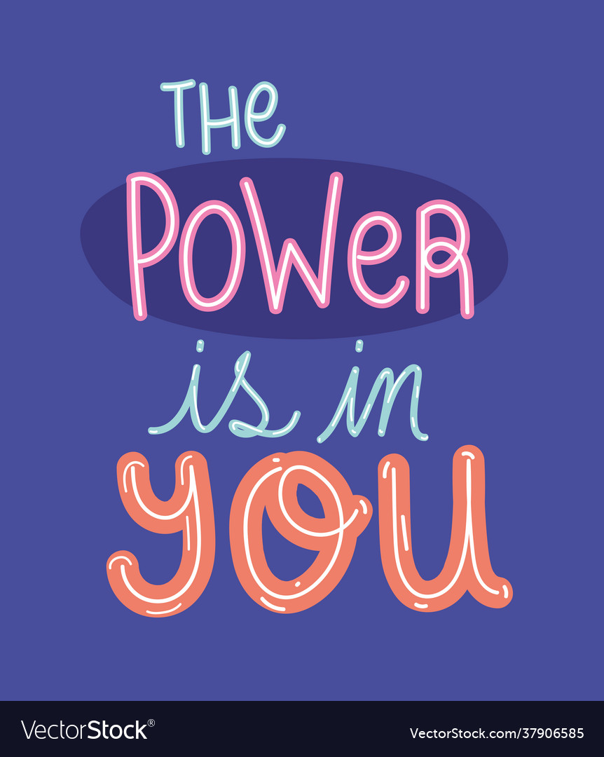 Colorful motivational poster Royalty Free Vector Image