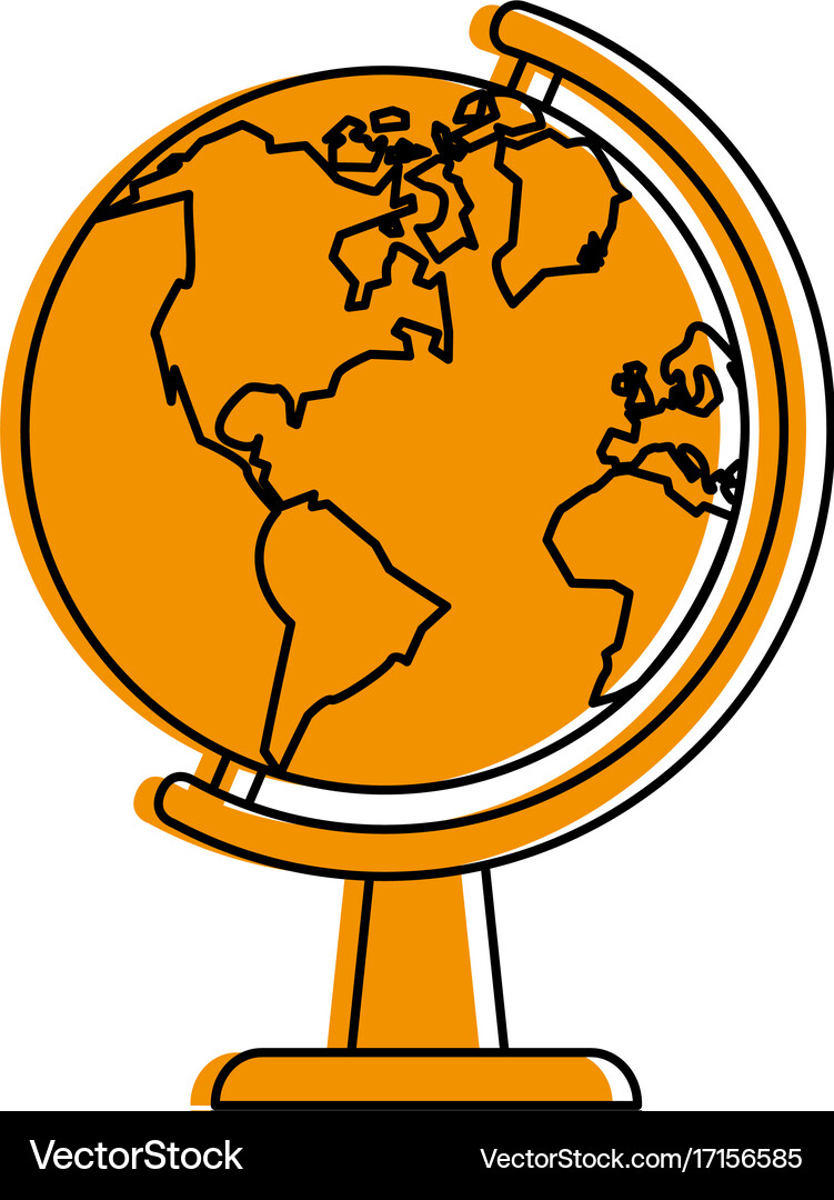 Isolated planet sphere design Royalty Free Vector Image