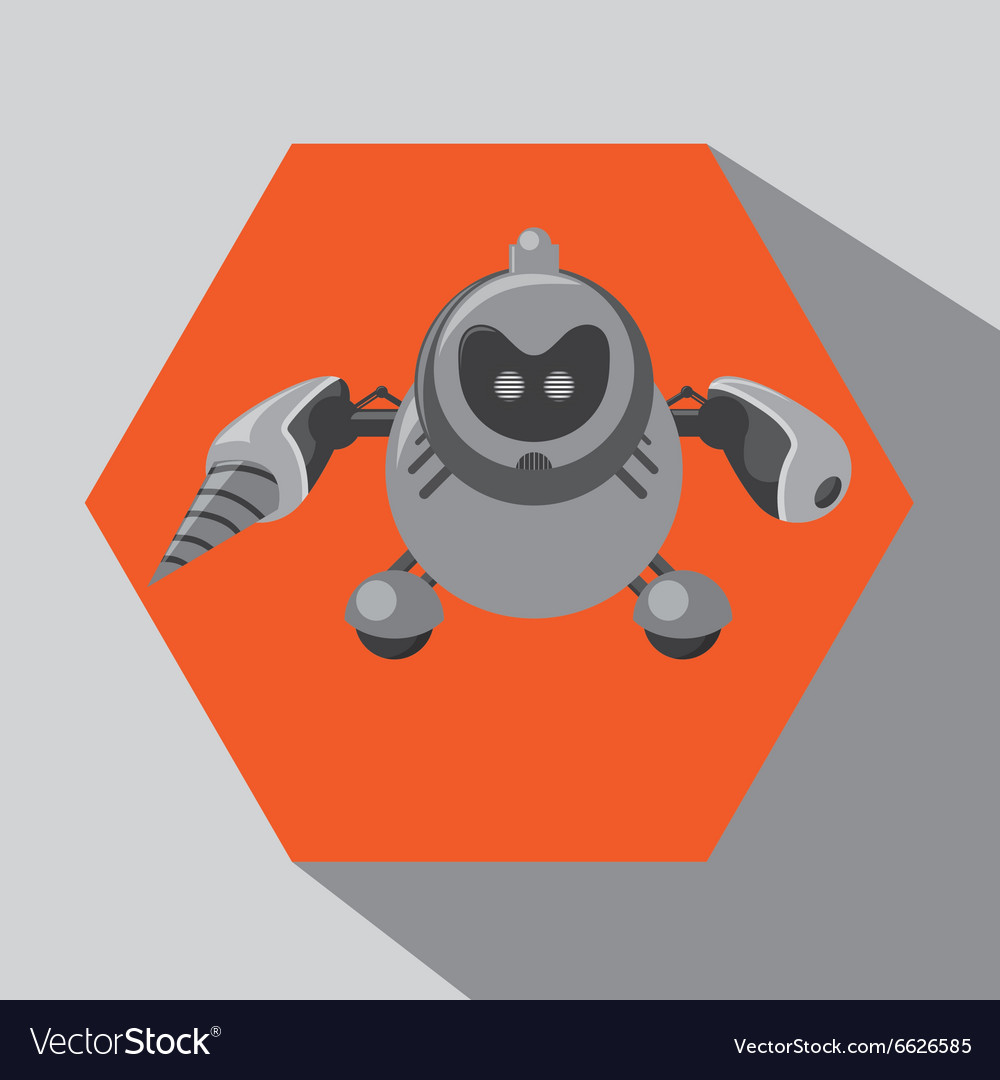 Robot and technology design Royalty Free Vector Image