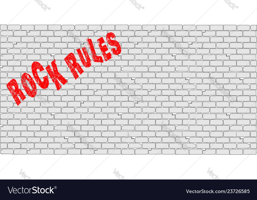 Rock rules Royalty Free Vector Image - VectorStock