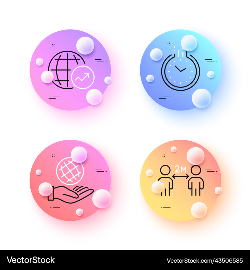 Safe planet world statistics and social Royalty Free Vector