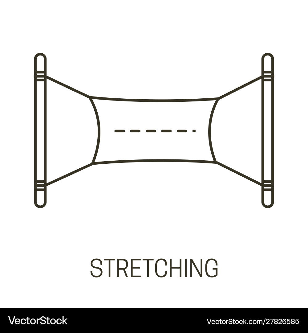 Stretching or advertising banner isolated line Vector Image