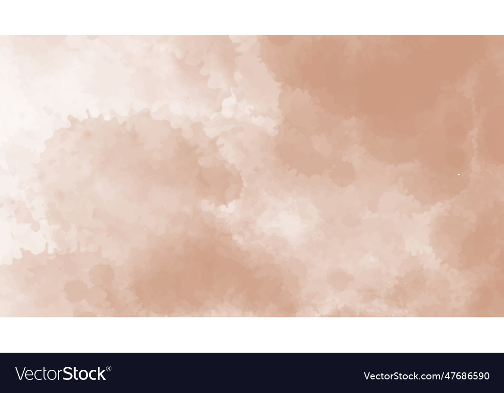 Abstract earth tone watercolor backgroundhand Vector Image